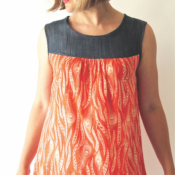 Made By Rae Ruby Dress PRINTED sewing pattern front cover